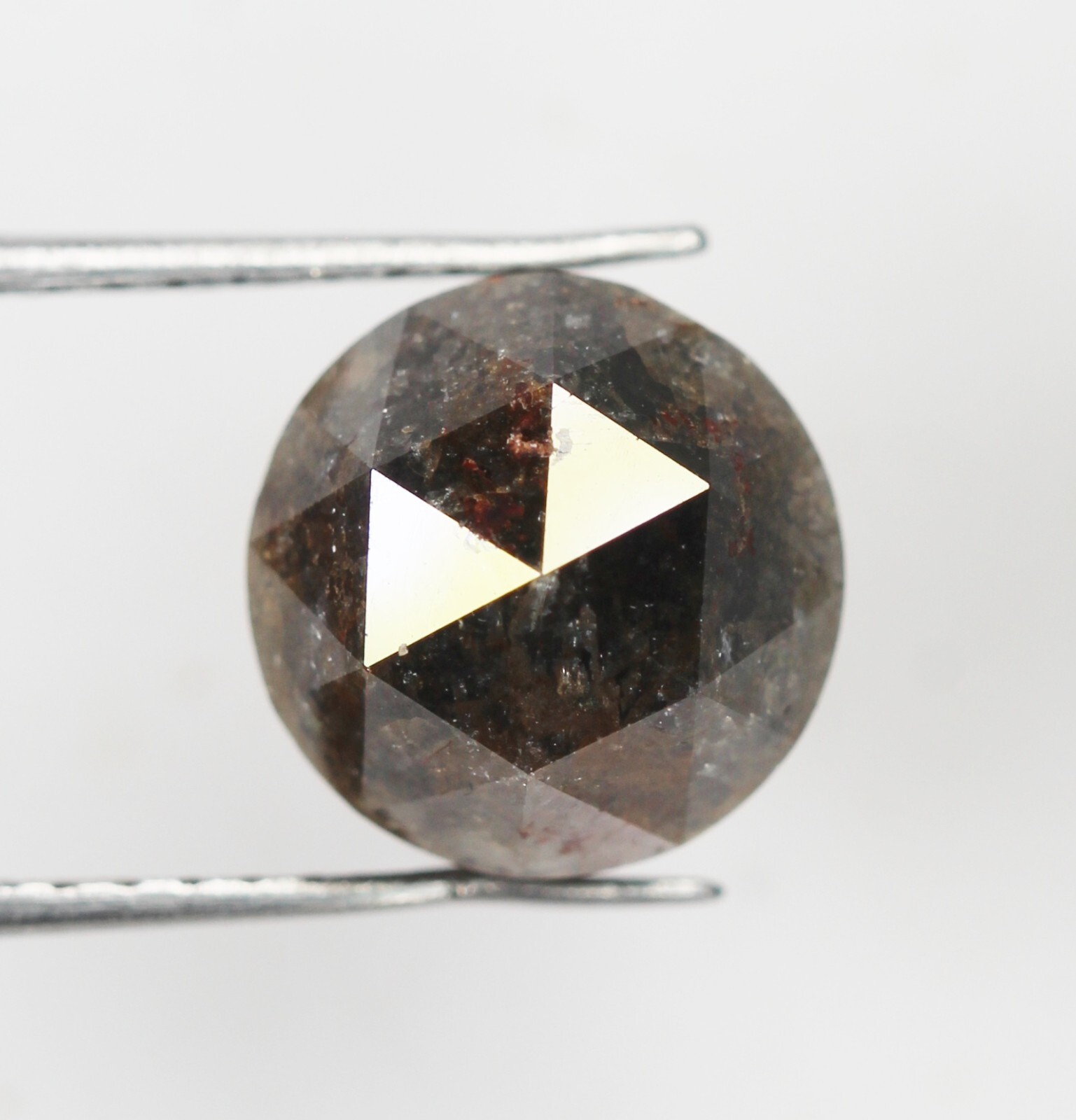 4.12 Ct Natural Loose Round Rose Cut Diamond Brown Color Rustic Diamond ...