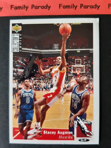 Upper Deck NBA Basketball 95-96 Stickers Stacey Augmon 107 Atlanta ...