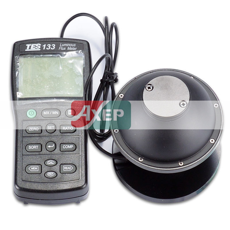 A TES-133 Digital Light Meter Luminous Flux Tester w/7pcs Adapters | eBay