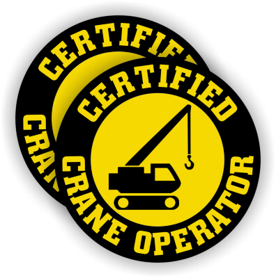 Hard Hats - Crane Stickers
