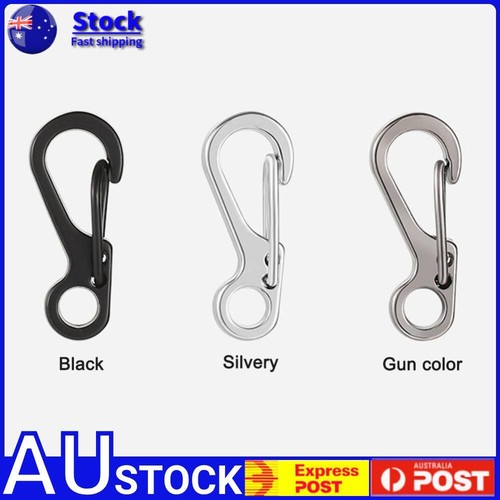 5pcs Zinc Alloy Carabiner D-Ring Key Chain Spring Hook Molle Clasp ...