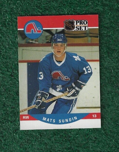 MATS SUNDIN - NHL HOF - 1990-91 PRO SET - ROOKIE CARD # 636 - MAPLE ...
