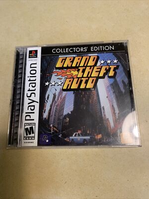 Grand Theft Auto Collector's Edition GTA PS1 Case, Disc, Manual. Disc ...