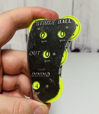 Vintage Baseball Softball Umpire handheld Counter Clicker Ball Strike ...
