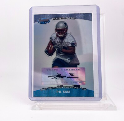 P.K. Sam Rookie Auto - 2004 Bowman's Best - New England Patriots & FSU ...