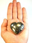 Pyrite Heart Crystal 111g Stone Rock Geode Reiki Healing Crystals Wicca ...