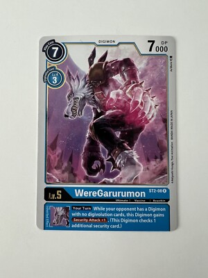 DIGIMON Card Game WereGarurumon ST2-08 R Single Card NM | eBay