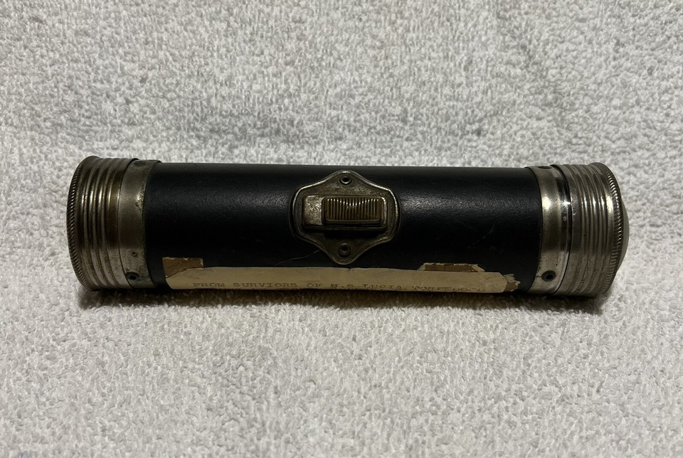Vintage Antique 1918 Flashlight SS Lucia WWI Military Survivor | eBay