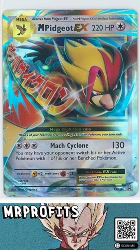 M Pidgeot EX 65/108 XY Evolutions Holo Ultra Rare Pokemon TCG Card | eBay