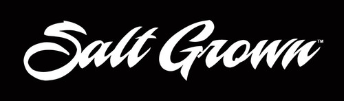 Salt Grown Brand Logo window decal saltwater fishing sticker life beach ...