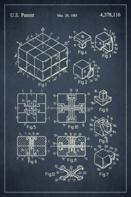 Rubik's Cube Patent Art | eBay