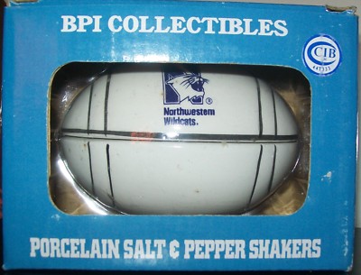 BPI Collectibles Northwestern Wildcats Football Porcelain Salt & Pepper ...