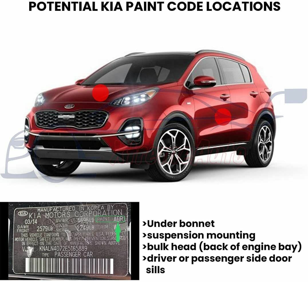 For Kia Sportage Blue Flame B3L Touch Up Paint Pen Chip,Scratch,Repair ...