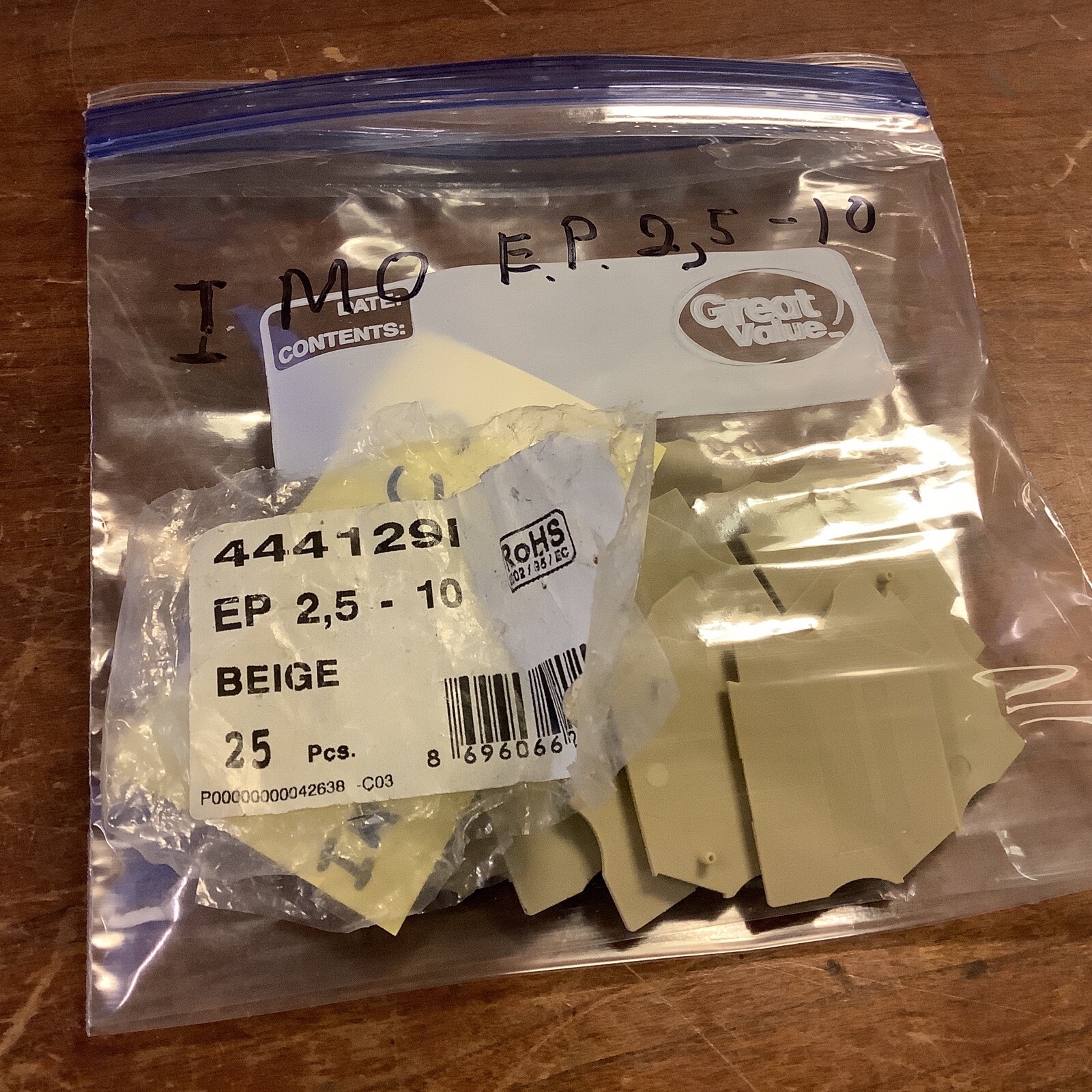 IMO EP2.5-10 Beige Connector Accessory End Plate(lot of 22) | eBay