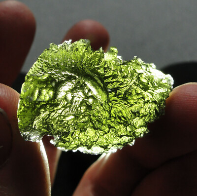 65.5ct Green Tektite MOLDAVITE - Gem Green and Texture! - Czech ...