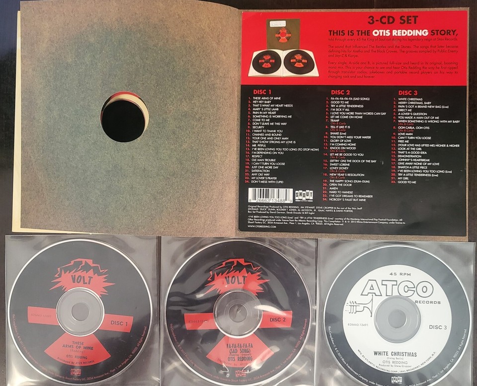 OTIS REDDING "THE COMPLETE STAX/VOLT SINGLES COLLECTION" (2013) 3 CD ...