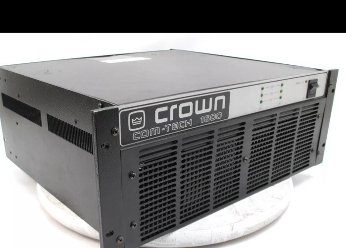 Crown Com-Tech 1600 Professional Power Amplifier Tested | eBay
