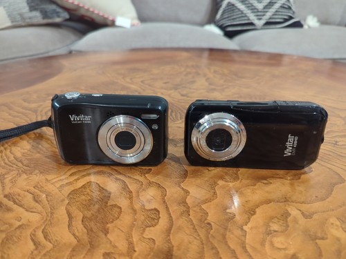 Lot of 2 Vivitar Digital Cameras T324N DVR 426 HD Untested Old School ...