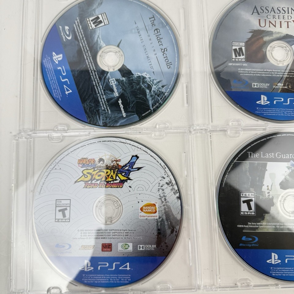 PS4 Lot Of 6 Games Sony PlayStation 4 Discs Only Watchdogs Witcher ...