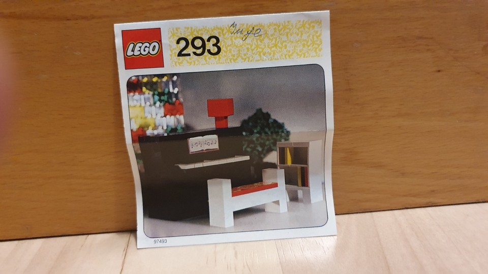 Lego Homemaker - 293 - Klavier / Piano - 70er - TOP - KOMPLETT + OBA ...