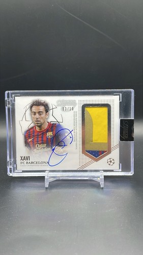 2022-23 Topps Dynasty UEFA CL Soccer Xavi /10 Auto Game Worn Patch #AP ...
