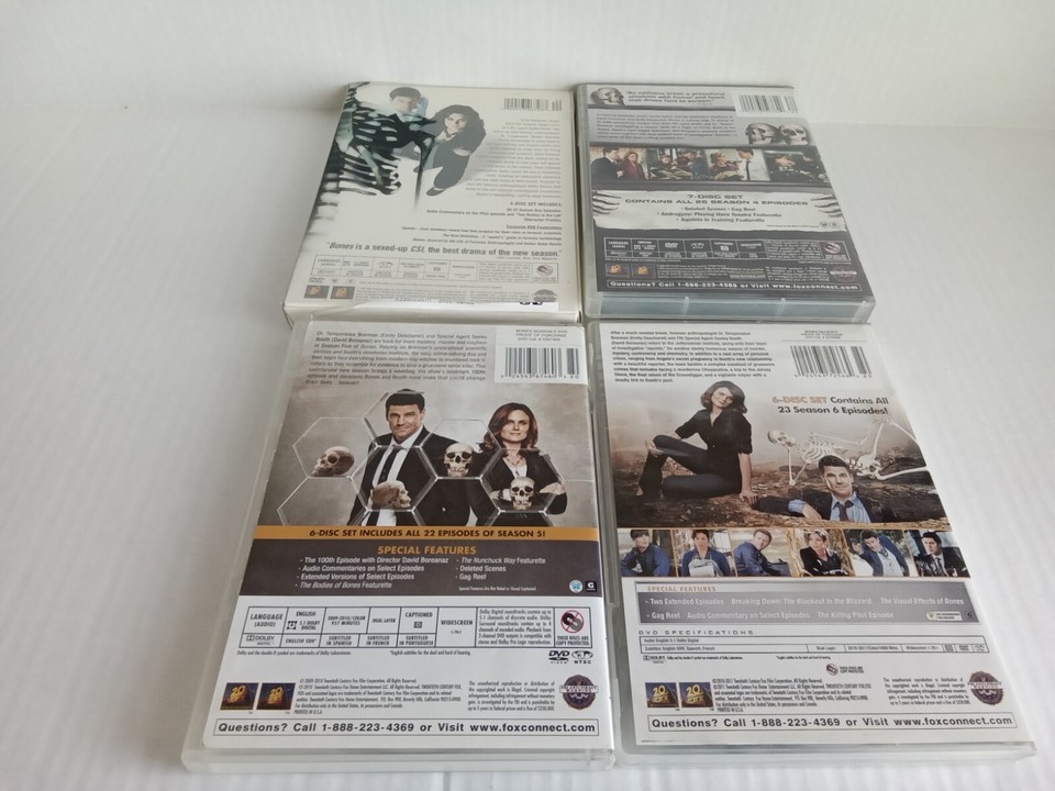 Bones TV Series DVDs Season One Four Five Six Complete | eBay
