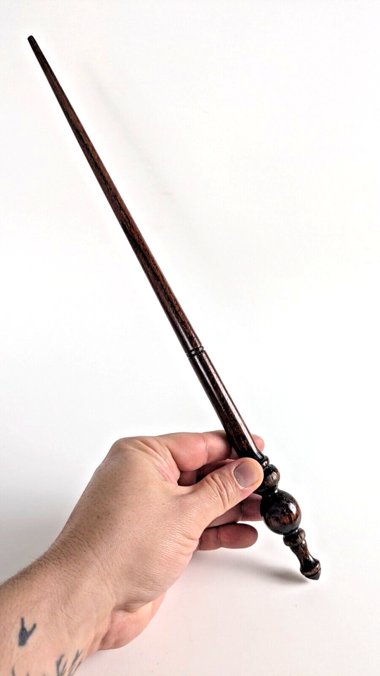 GORGEOUS Hand Turned Wand 15" OOAK REAL WOOD for Ceremonial Magic ...