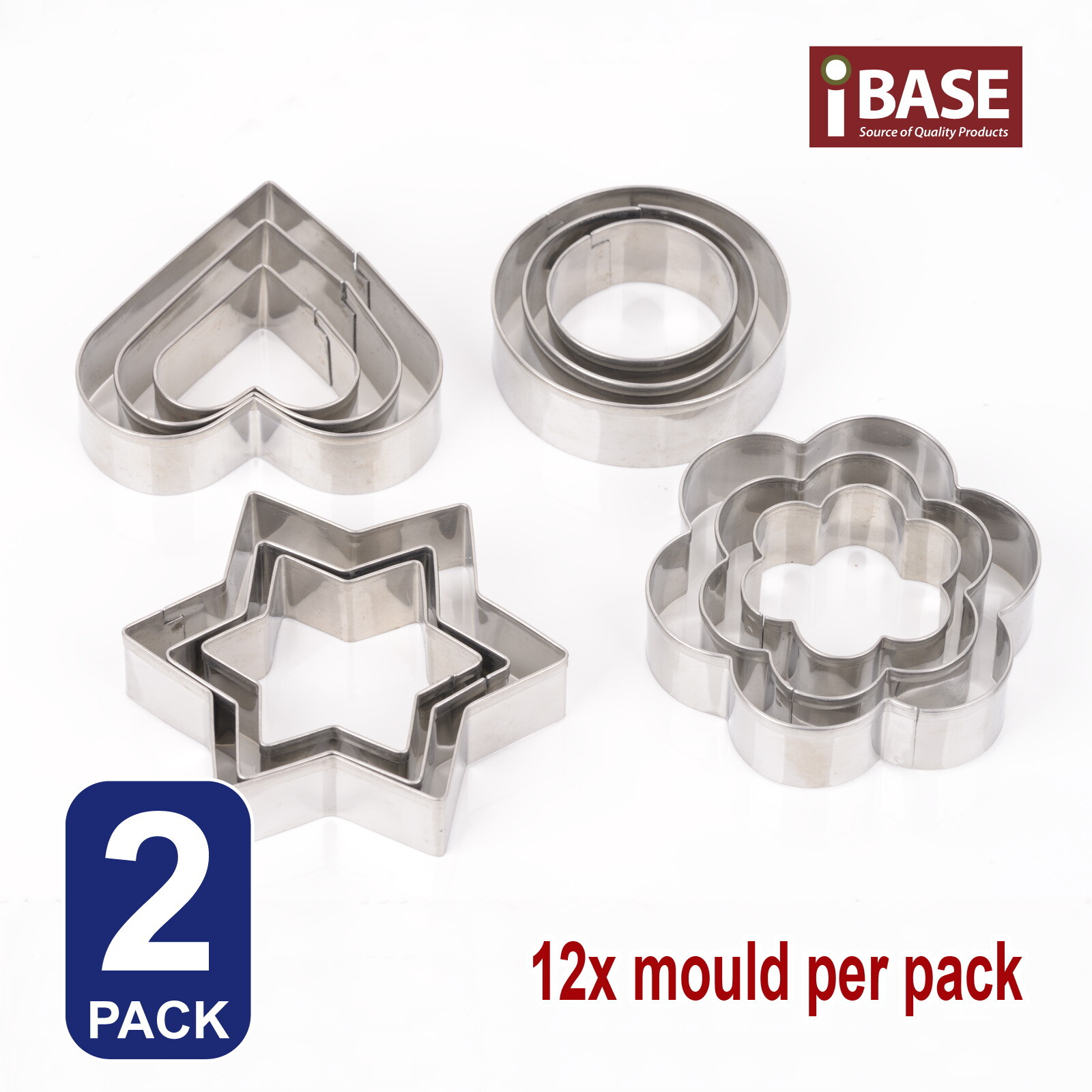 Baking Moulds Cake Stainless Steel Cutter Shapes Cookie Biscuit Mold ...