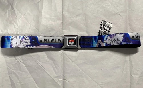 NWT Pokemon Mewtwo Buckle Down Belt Seatbelt Buckle 2016 RARE | eBay