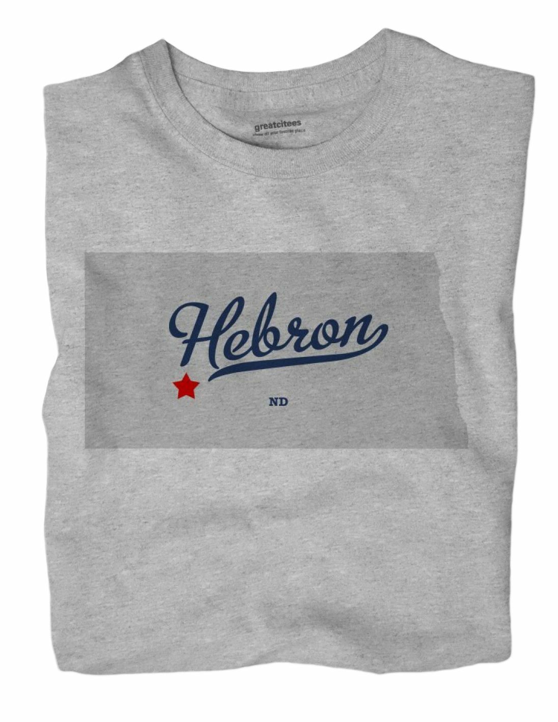 Hebron North Dakota ND T-Shirt Morton County MAP | eBay