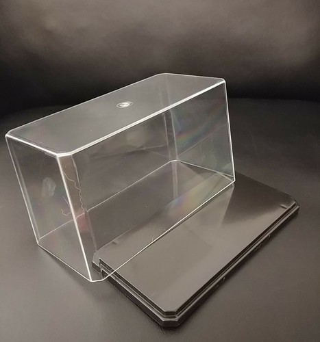 Mini Display Case with Base Clear Show Box for collectibles | eBay