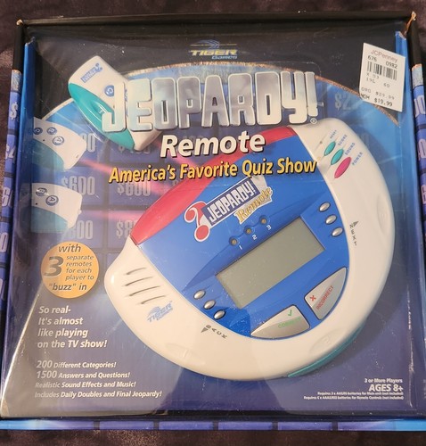 JEOPARDY - Remote Electronic Handheld Tiger Game - Hasbro -2002 | eBay