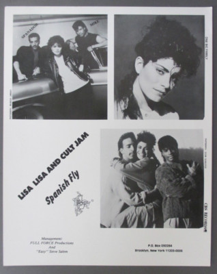 Lisa Lisa and Cult Jam black & white 8 X 10 glossy promo photo Spanish ...