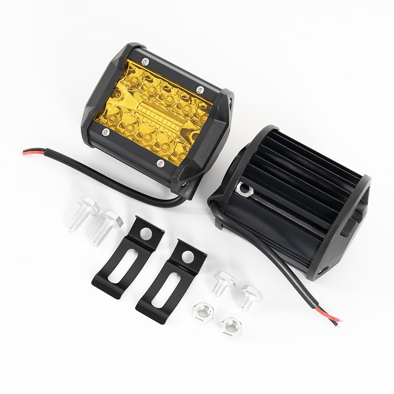 4" Yellow LED Work Lights Spot Pods OffRoad Truck ATV UTV Driving Fog ...