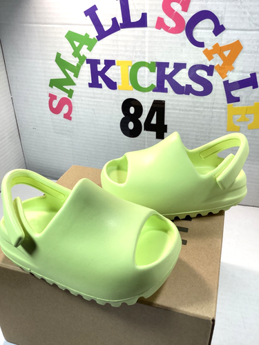 Adidas Yeezy Slide Green Glow toddler size 7k | eBay