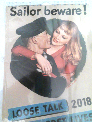 SAILOR BEWARE! LOOSE TALK CAN COST LIVES 2018 CALENDAR NEW, 8X11 1/2 | eBay