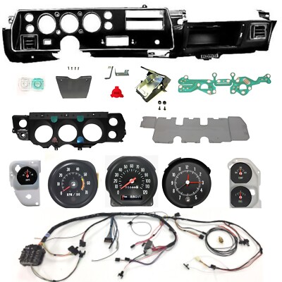 1972 Chevelle SS Super Sport Dash Conversion Kit original gauges | eBay