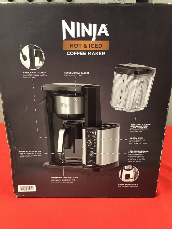 Ninja CM300 Hot & Iced Coffee Maker. 6 BREW SIZES. 3 BREW STYLES. Brand ...