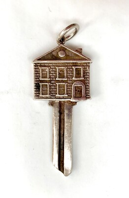 Vintage Sterling Silver House Key Pendant Charm Pendant 🔑 Full Size | eBay