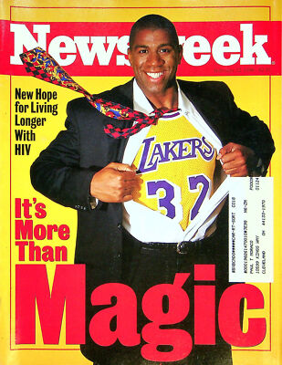 Newsweek Magazine February 12 1996 Magic Johnson HIV Return To ...