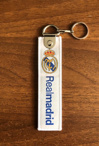 REAL MADRID FC keyring / Fabric Key Chain (12 x3 cm) Great Design Brand ...