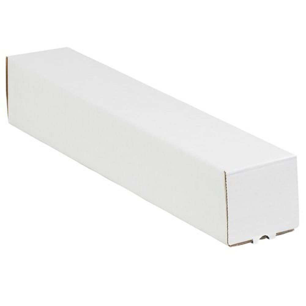 BOX USA BM5530 Square Mailing Tubes, 5" x 30", Oyster White (Pack of 25 ...