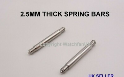 Fat 2.5mm thick Seiko Divers Watch Spring Bars 18mm - 30mm VERY STRONG ...