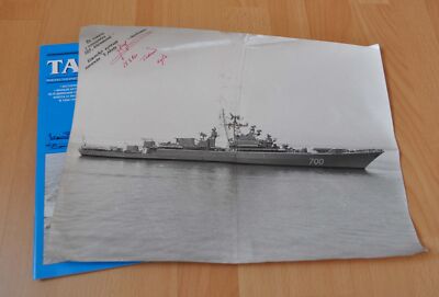 Krivak Project 1135 Patrol Ship Soviet Fleet Navy Photo with captain's ...