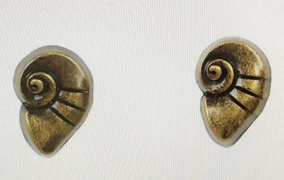 NEW DISNEY THE LITTLE MERMAID CONCH SHELL STUD EARRINGS NWT | eBay