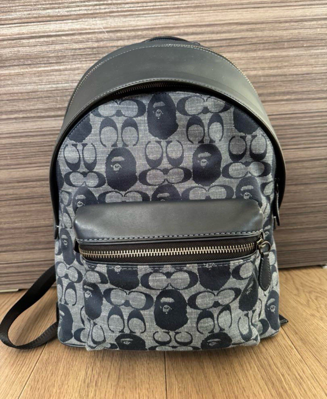 Rare Coach X Bape Backpack Navy - Leather & Jacquard … - Gem