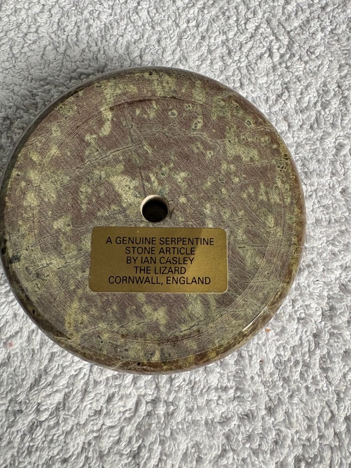 Vintage Polished Cornish Serpentine Thermometer from the Lizard by Ian ...