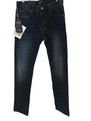 AJ ARMANI JEANS J45 Men's Slim Fit W32 L34 Dark Navy Wash Jeans New ...