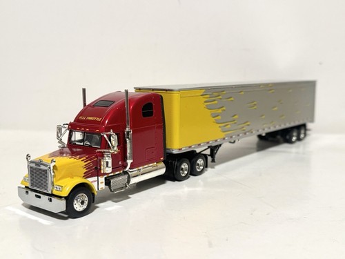 RARE! 1/64 FIRST GEAR Freightliner Classic XL & Van Trailer DCP Full ...