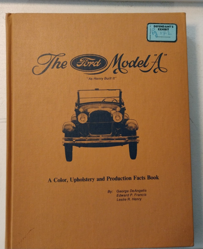 COLLECTABLE.The Ford Model "A" "As Henry Built It" by George DeAngelis ...